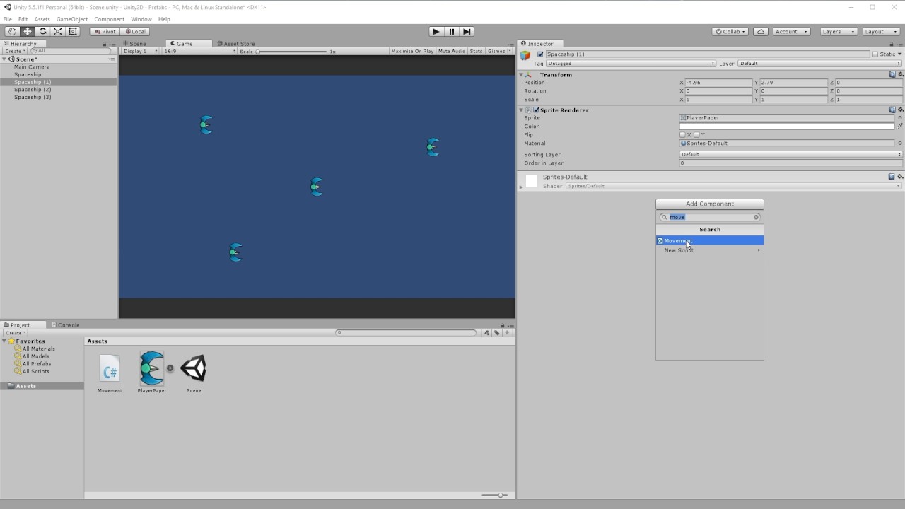 Unity2d Basics 06 Prefabs Youtube 2260