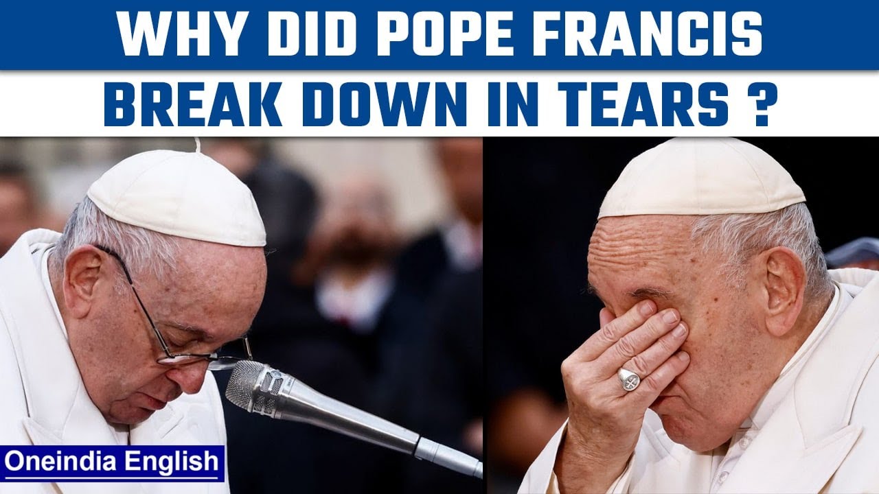 Pope Francis cries while speaking about Russia-Ukraine war in his ...