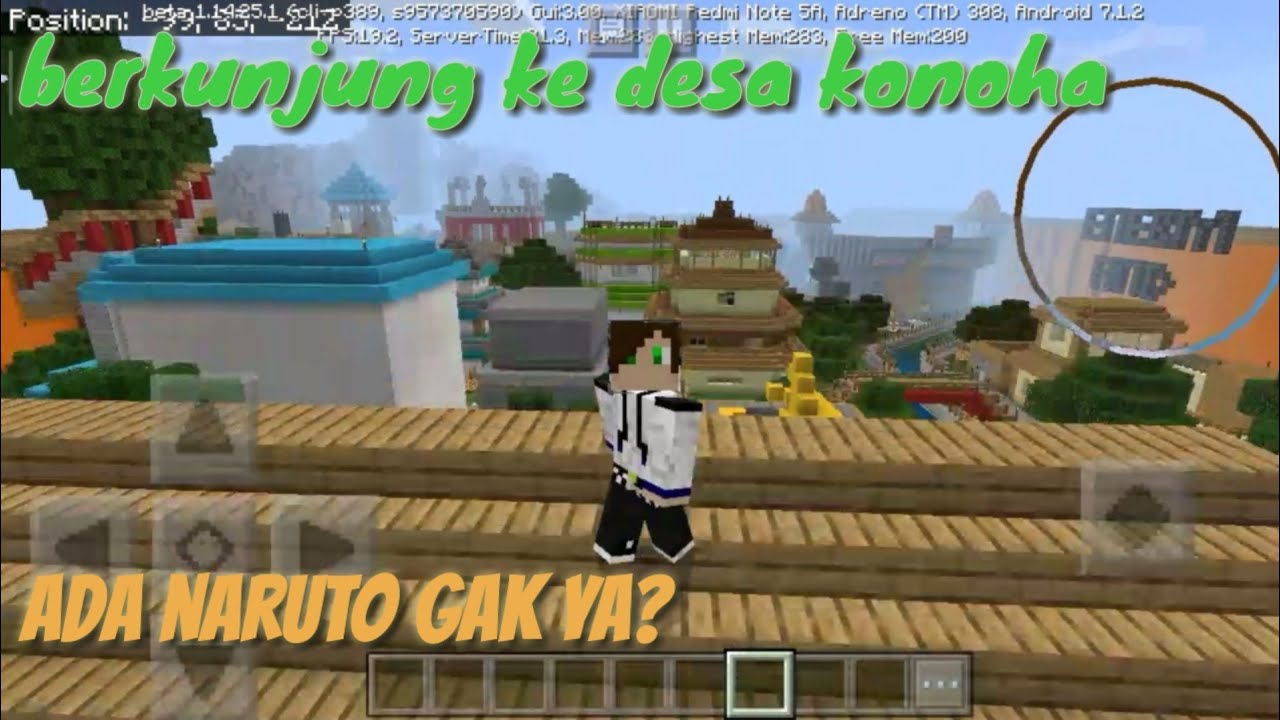 Berkunjung ke desa Konoha | Review map konoha di minecraft | Review map ...