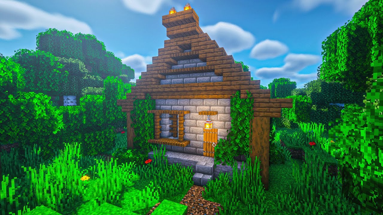 ⛏️ Minecraft | How to build a simple medieval house - YouTube