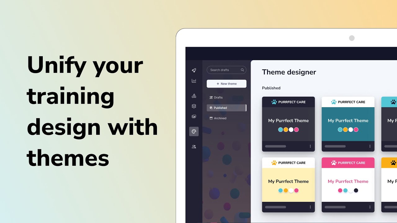 Unify your training design with themes - YouTube