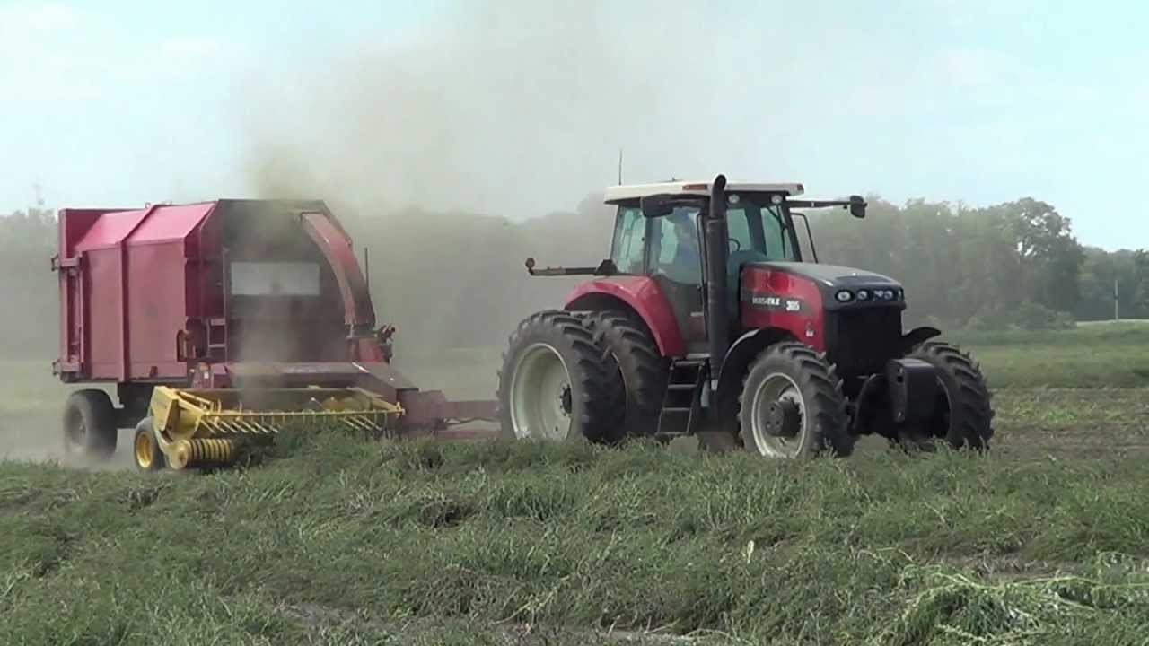 Two Versatile 305 Tractors Harvesting Mint in Northern Indiana with New ...