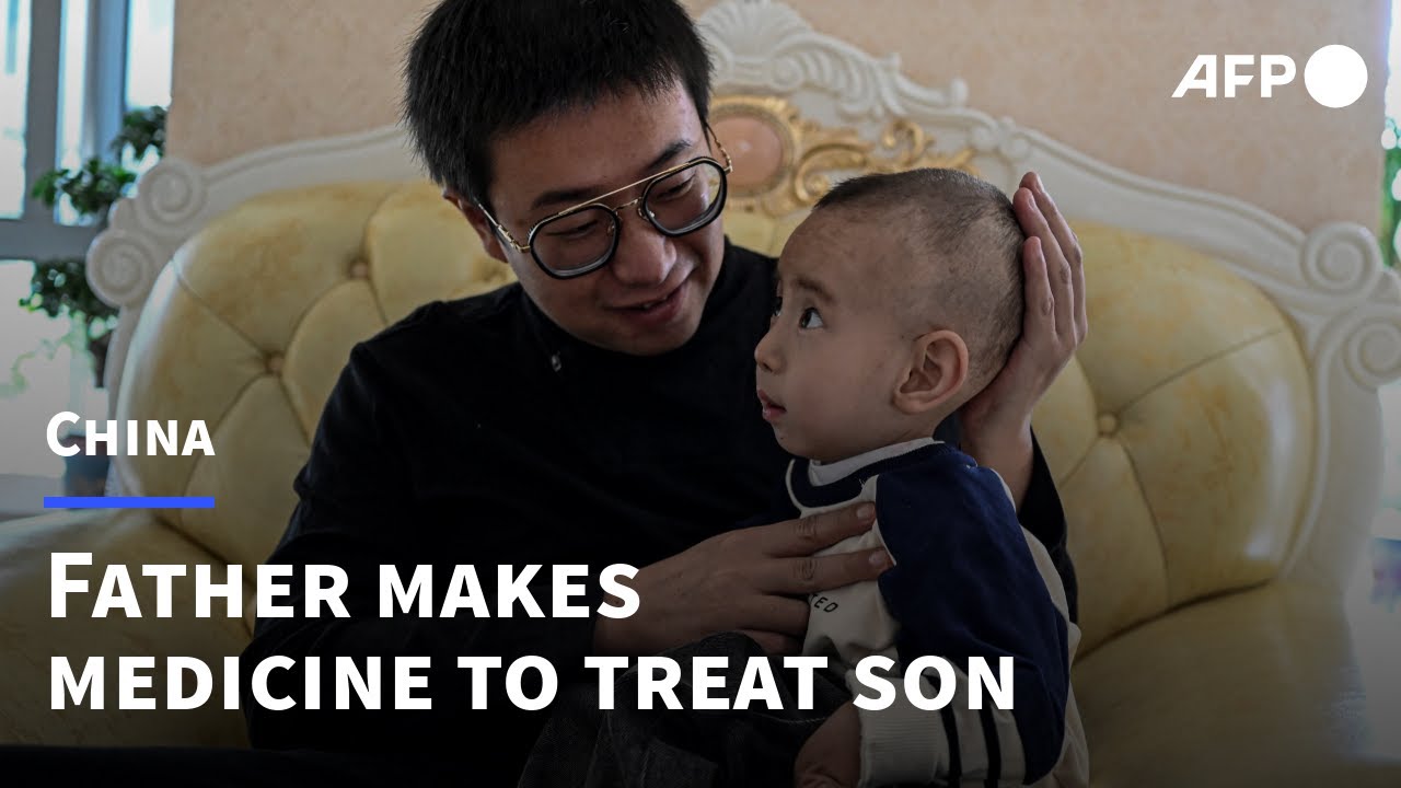 The Chinese dad making medicine to treat his dying son | AFP - YouTube