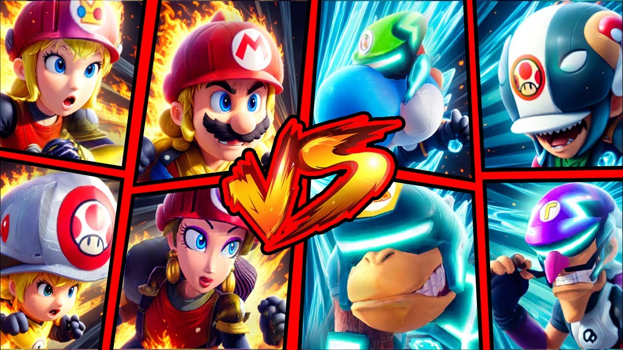 MARIO, PEACH, TOAD, PAULINE CUP BATTLES - WINNER or LOSER - Mario ...