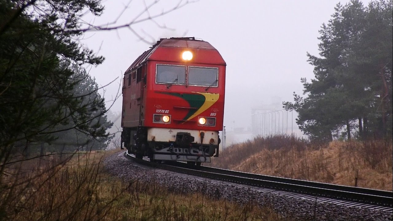 ТЭП70БС-005 следует резервом / Diesel locomotive TEP70BS-005 - YouTube