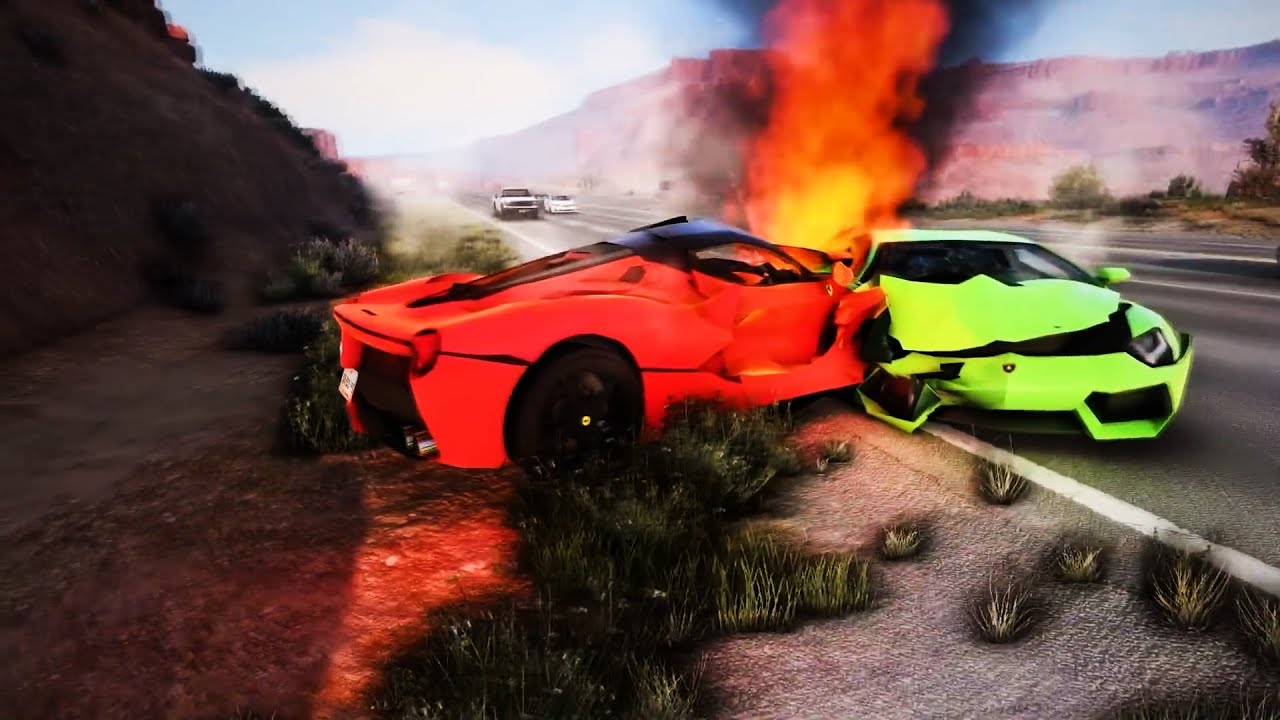Ultra Realistic Car Crashes Compilation #3 - YouTube