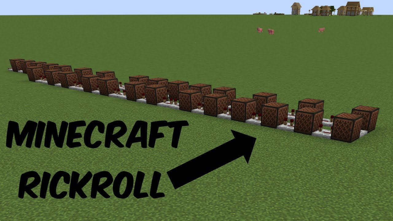 Minecraft RICKROLL!!! LETS GO! 2ND MC VIDEO - YouTube