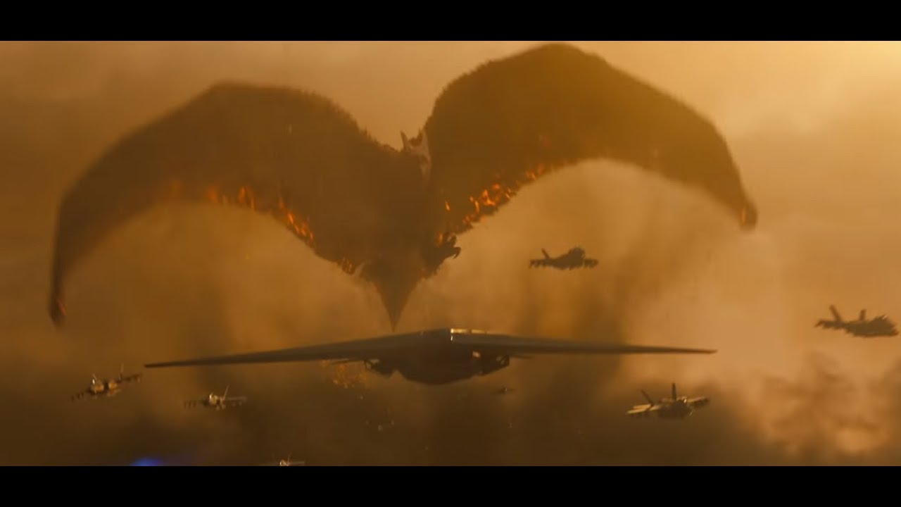 Rodan vs Fighter Jets - Godzilla: King of the Monsters - UHD 4K HDR ...