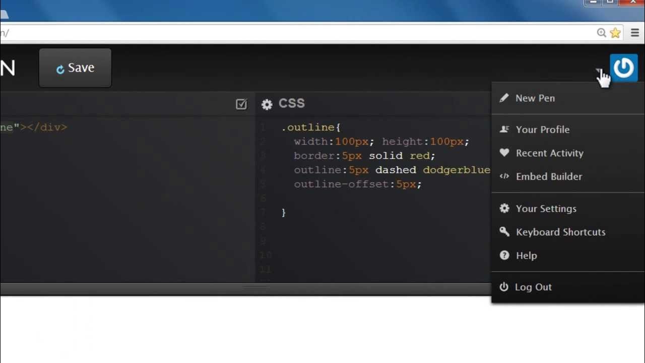 css tutorial: outline and outline offset-properties - YouTube