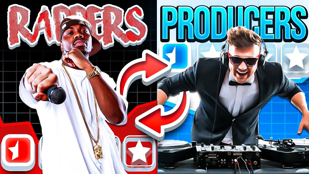 RAPPERS and PRODUCERS SWITCH in SONGS WARS! - YouTube