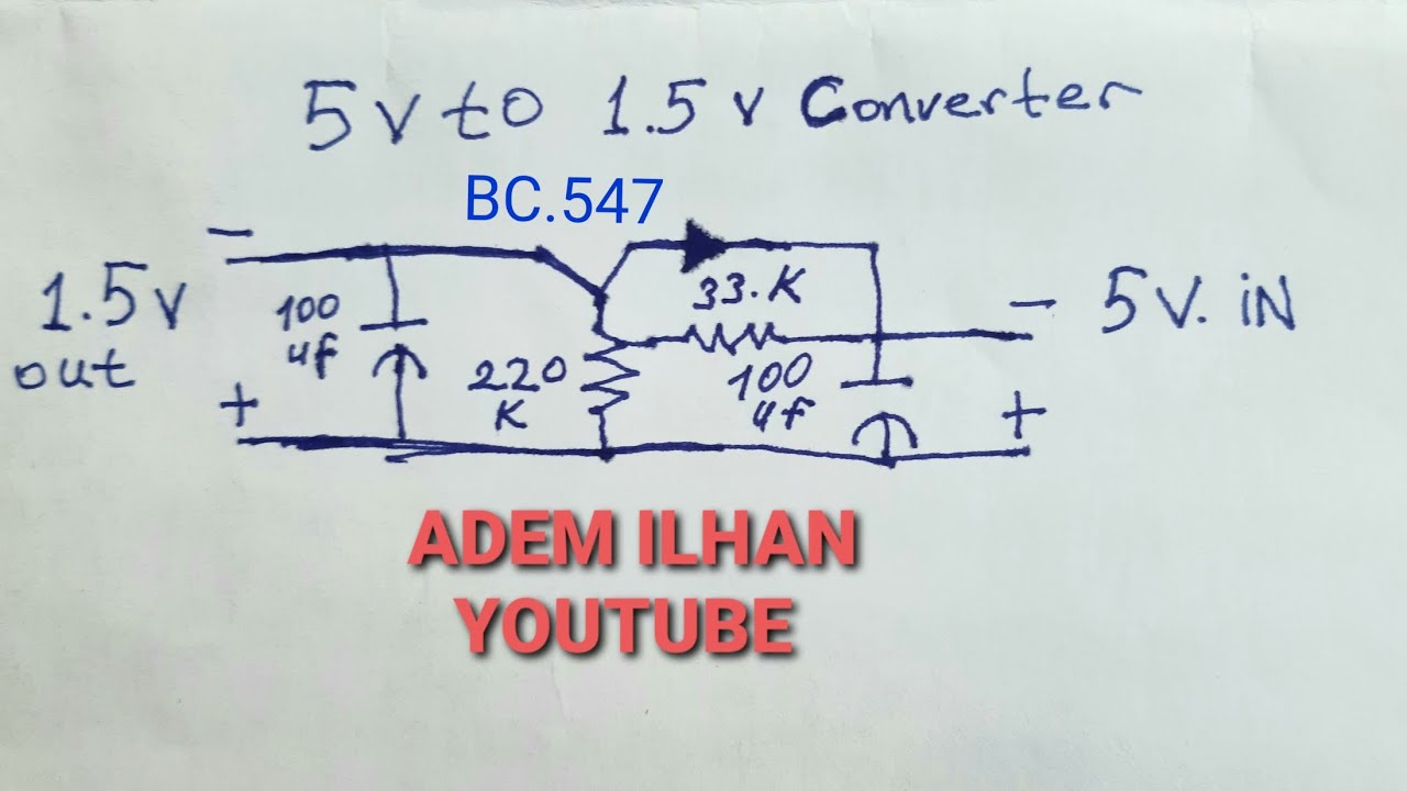 #electronic DC 5 Volt 1.5 Volta Nasıl Dönüştürülür, DIY 5v to 1.5 ...