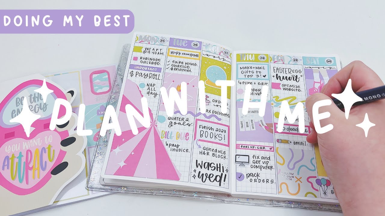 Doing My Best Plan with Me | B6 Planner | TheHoneyBShop - YouTube