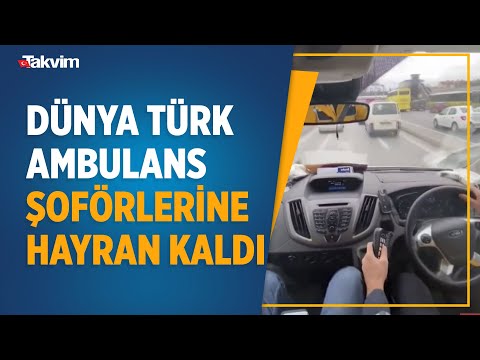 Dünya Türk ambulans şoförlerine hayran kaldı! İşte o sürücülerin nefes kesen eğitimi