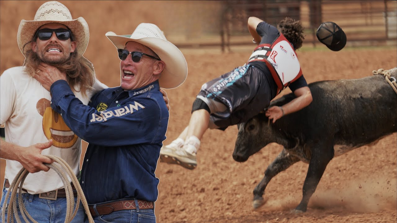 Toby Crashes Out When Rob Smets Teaches Him To Fight Bulls! Rodeo Time ...