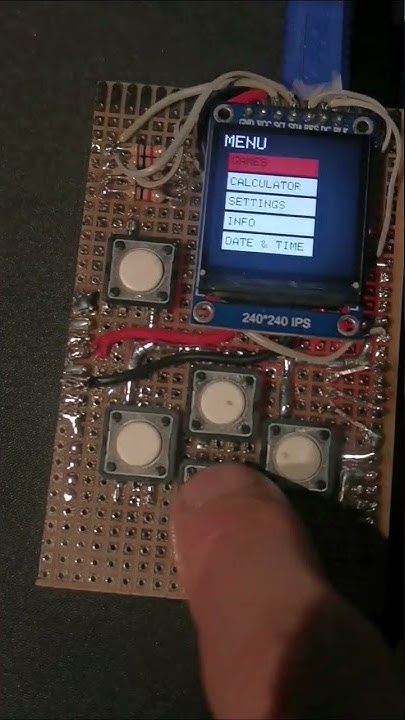 ARDUINO MENU DESIGN WITH OLED DISPLAY (USER INTERFACE) - YouTube