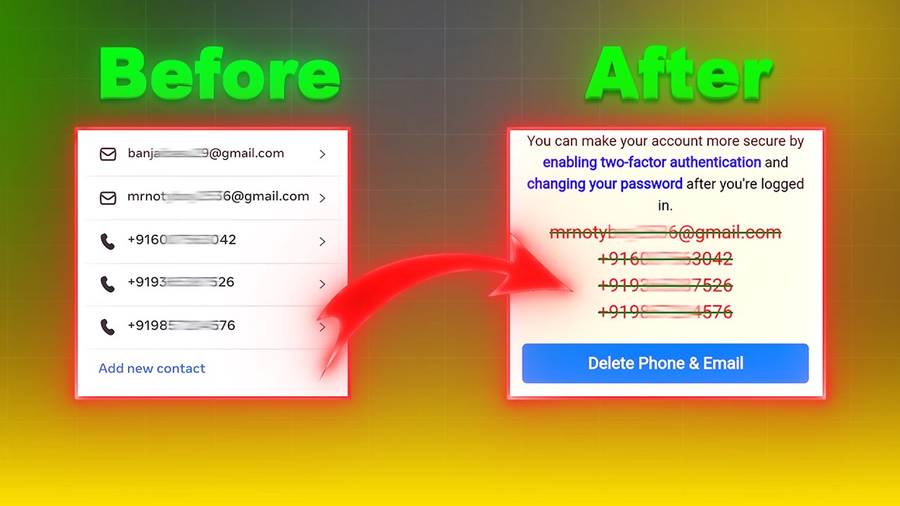 How to Remove Phone Number & Email from Facebook | Fix Fb Code Issues ...