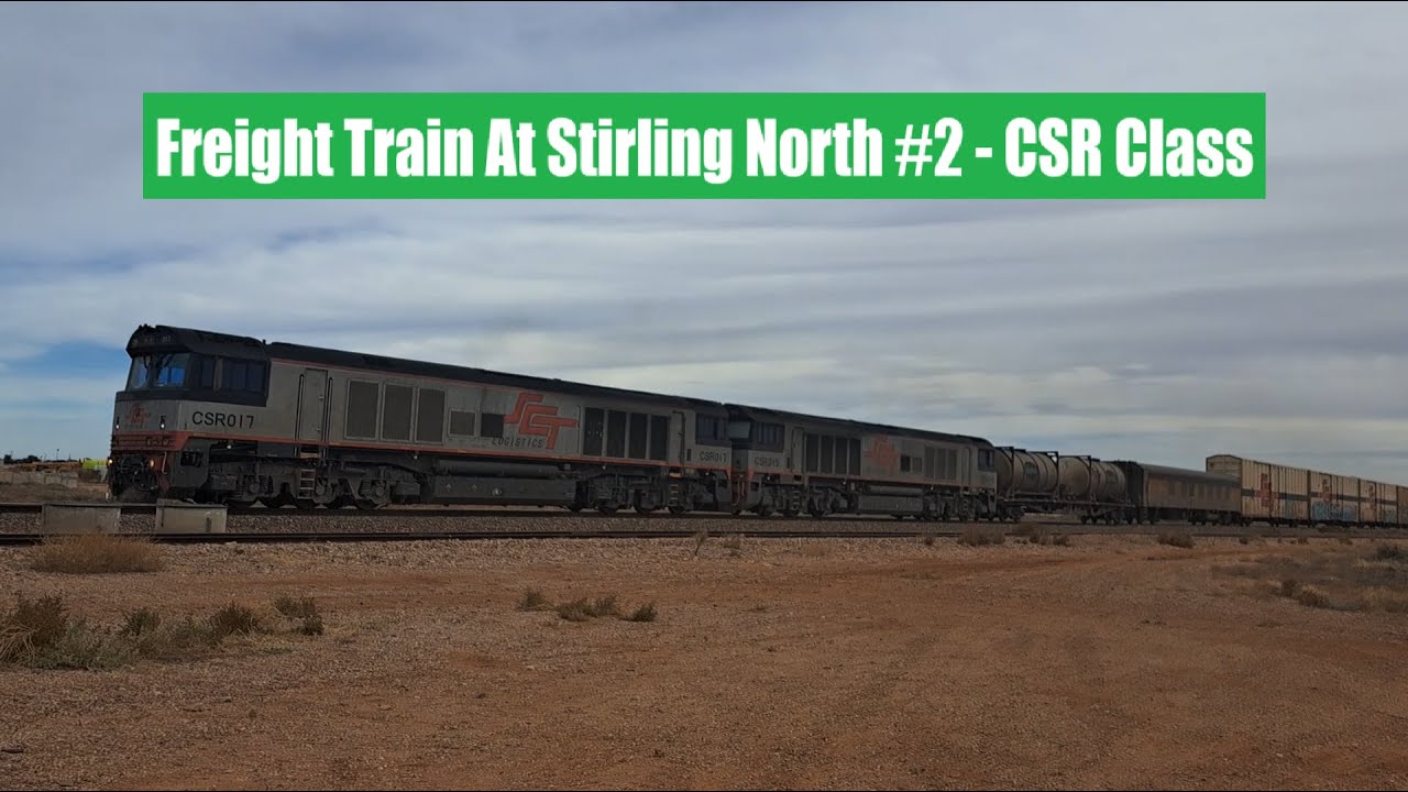 Freight Train At Stirling North #2 - CSR Class - YouTube