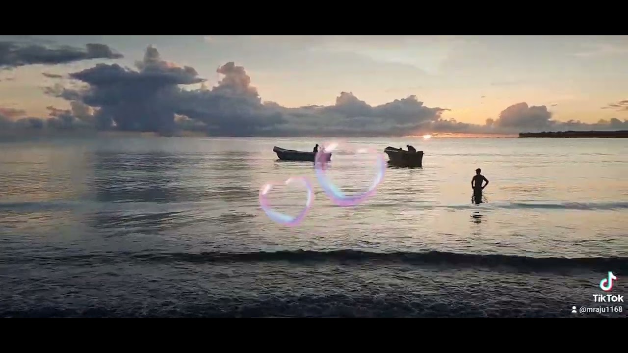 Morning beach scene with relaxing song - YouTube