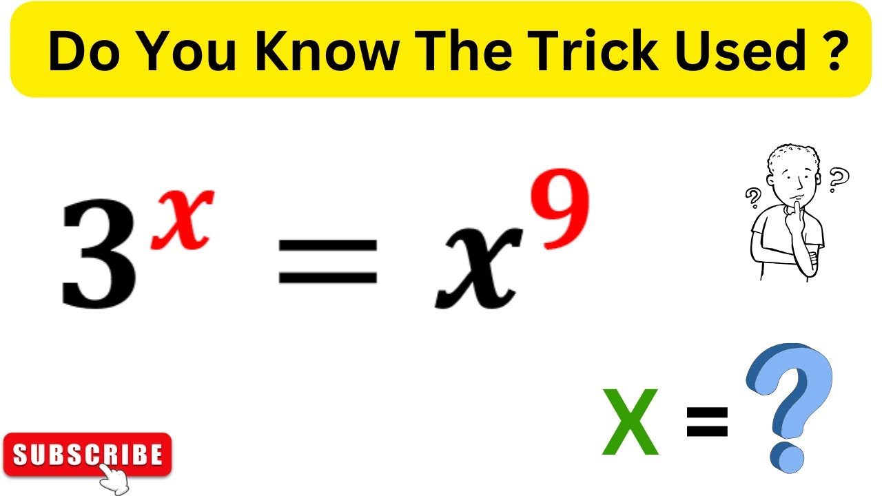 IF 3 x x 9 Then X Do You Know The Trick Used YouTube IF 3 x x 9 Then X Do You Know The Trick Used YouTube
