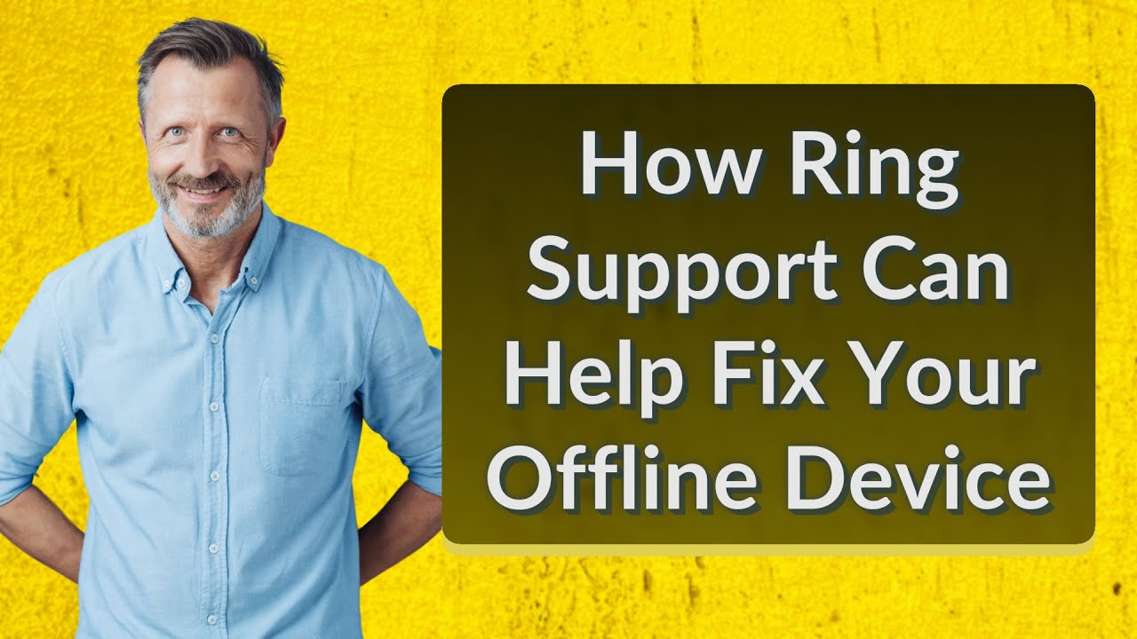 How Ring Support Can Help Fix Your Offline Device - YouTube