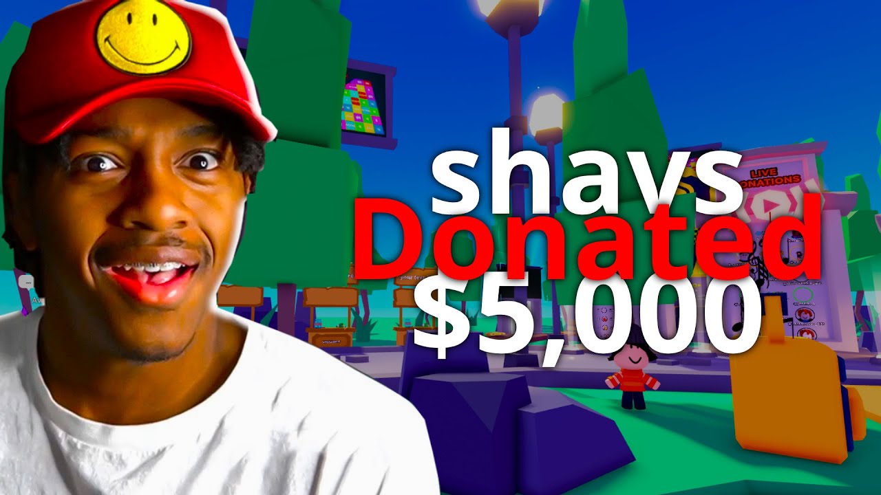 I Gave $5,000 Robux To Streamers On PLS DONATE - YouTube