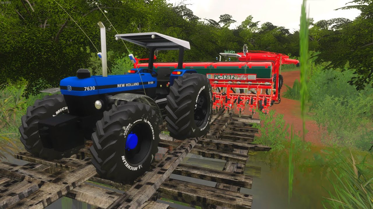 PLANTANDO MILHO COM O FORDAO 7630 FS22 O SITIO #4kvideo - YouTube