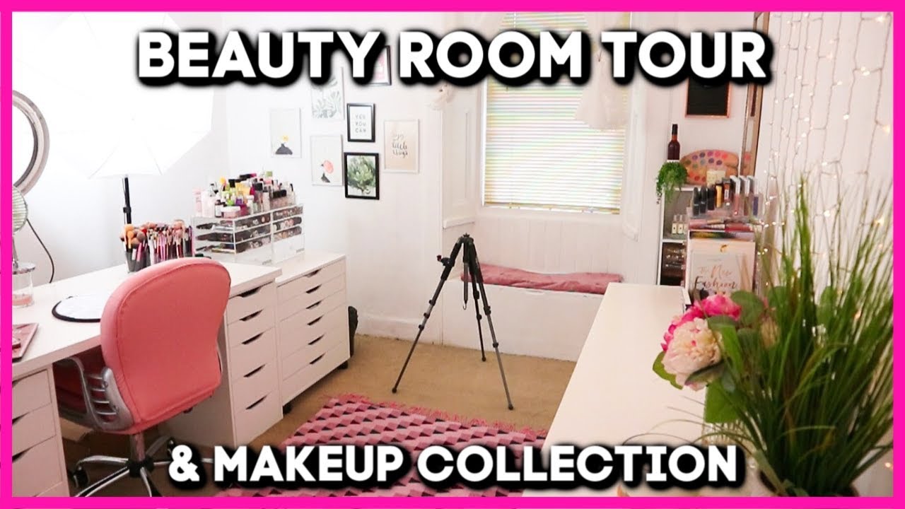MY BEAUTY ROOM TOUR AND MAKEUP COLLECTION | MAKEMEUPMISSA - YouTube