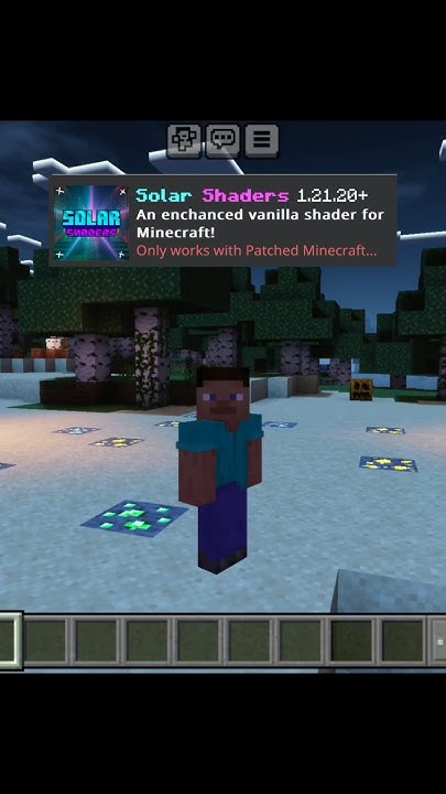How To use Shaders in Minecraft pe 1.21 MCPE #shorts #minecraft - YouTube