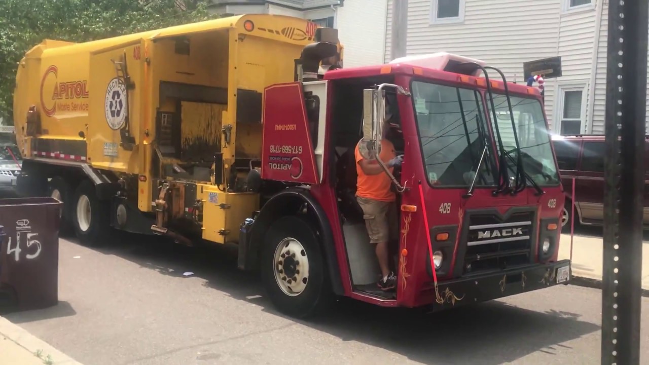 Capitol Waste Services 408 ~ Mack LEU Labrie Expert 2000 MSL - YouTube
