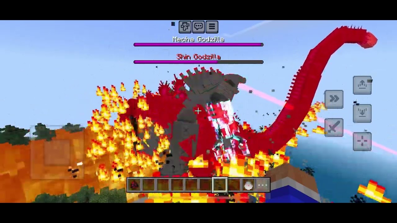 Mega Godzilla vs shin Godzilla Minecraft - YouTube