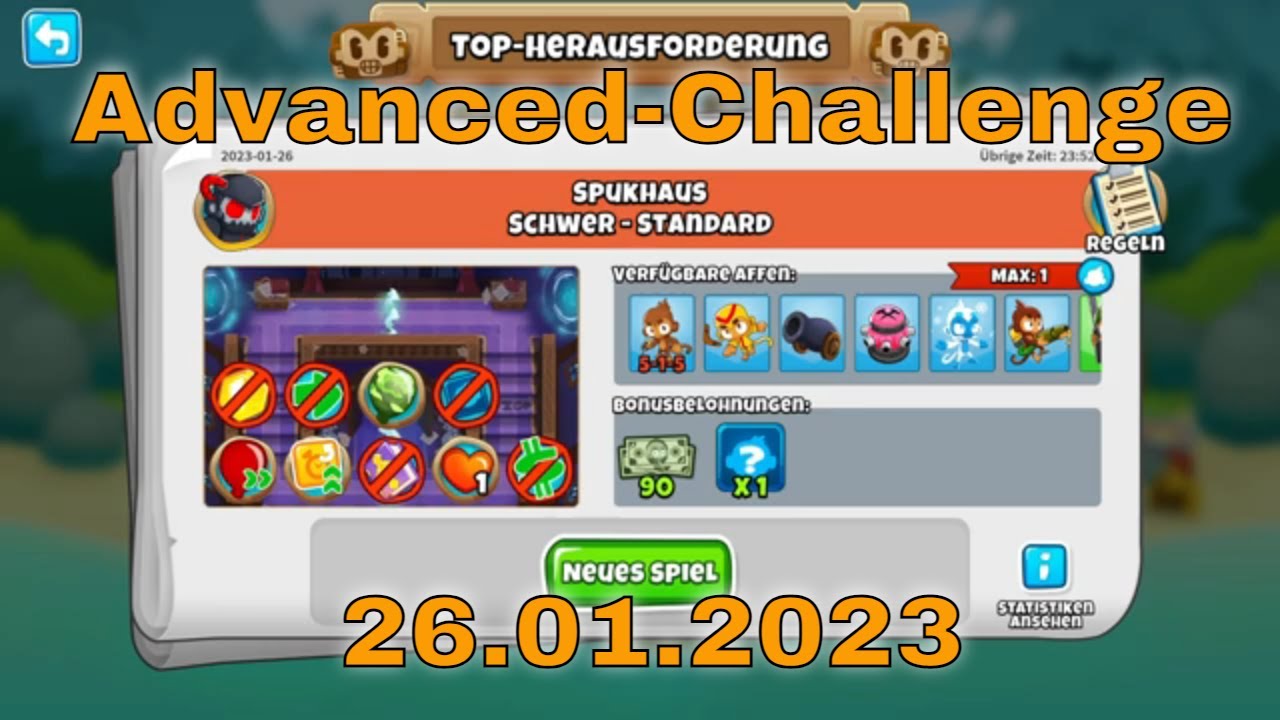 Top-Herausforderung 26.01.2023 | bloonstd6 - Advanced Challenge Round 1 ...
