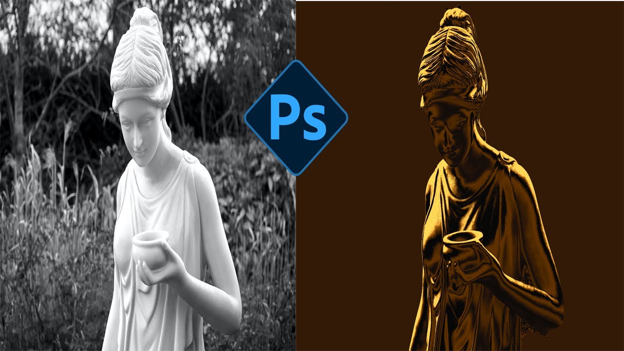 gold || how to create gold effect in photoshop || photoshop effect ...