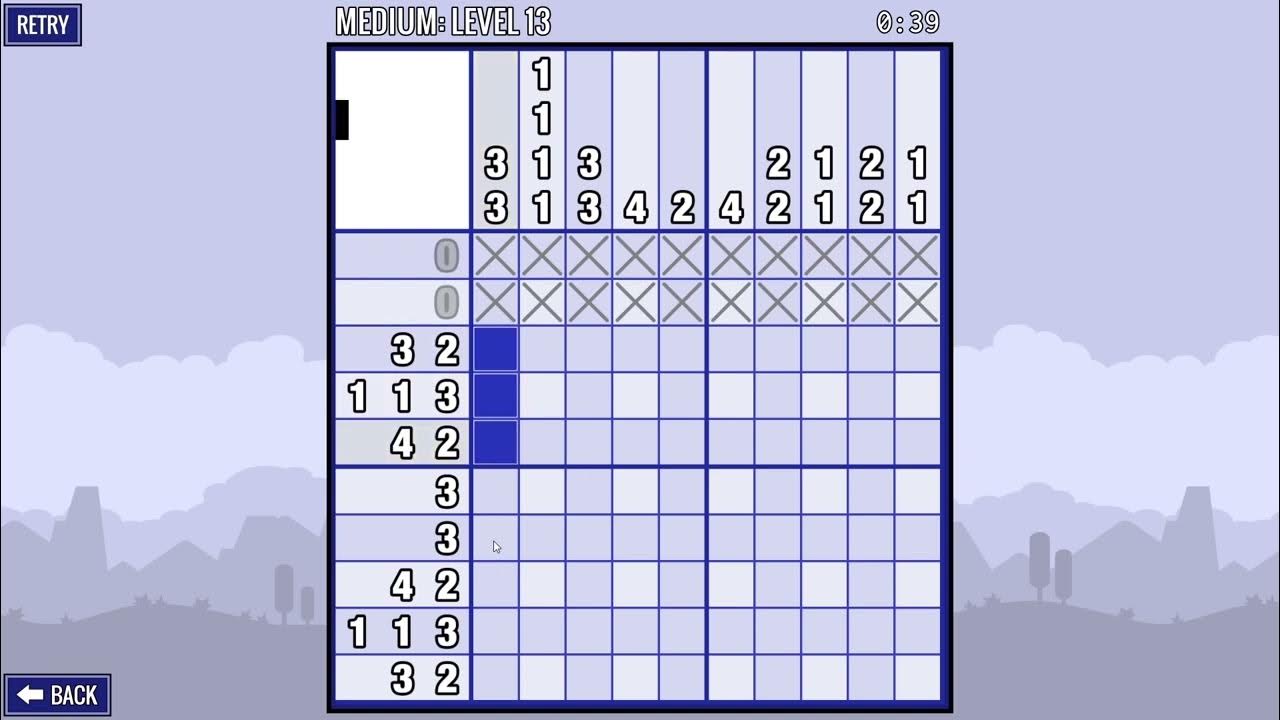 Picross Touch (Medium Level 13) Gameplay and Tutorial - YouTube