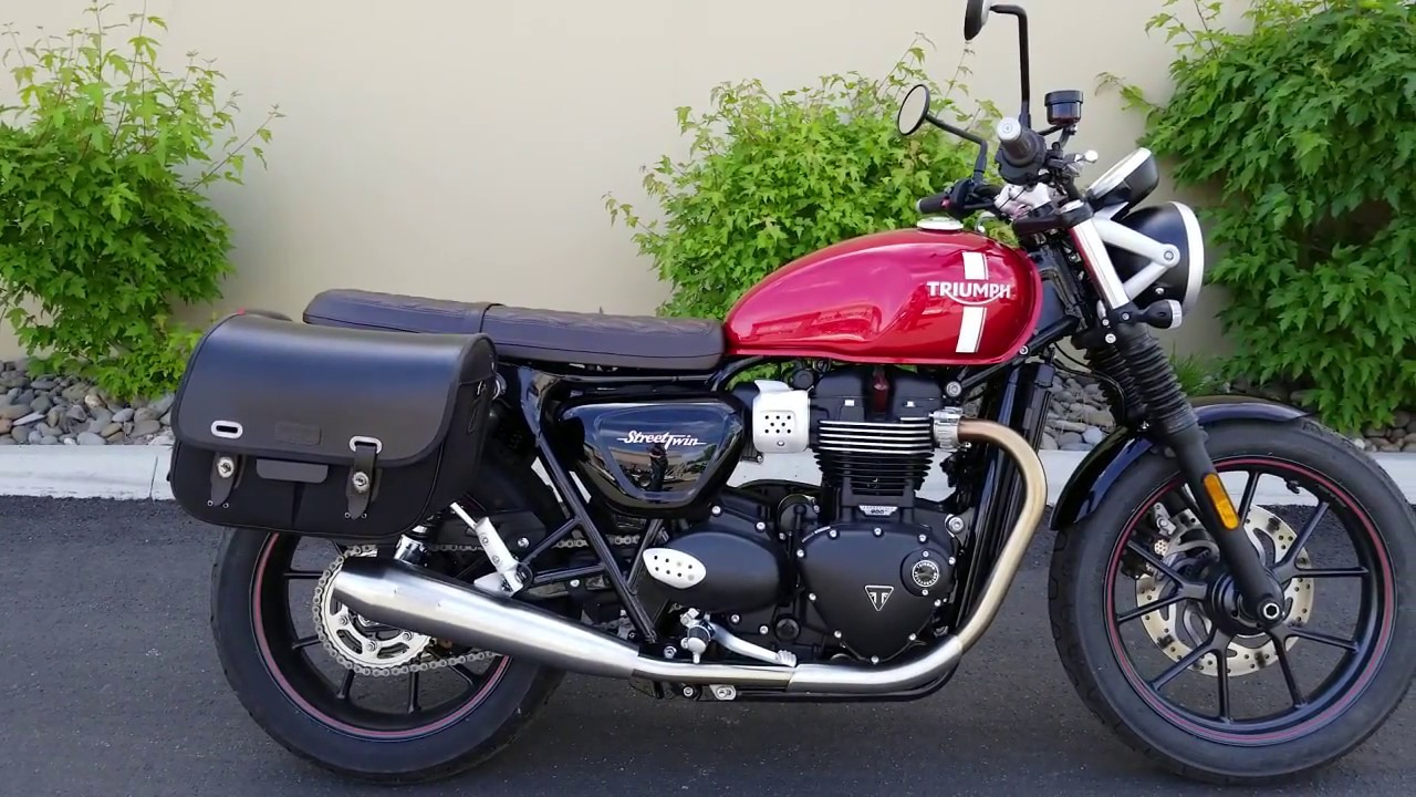 2018 Triumph Street Twin - Cranberry Red - YouTube