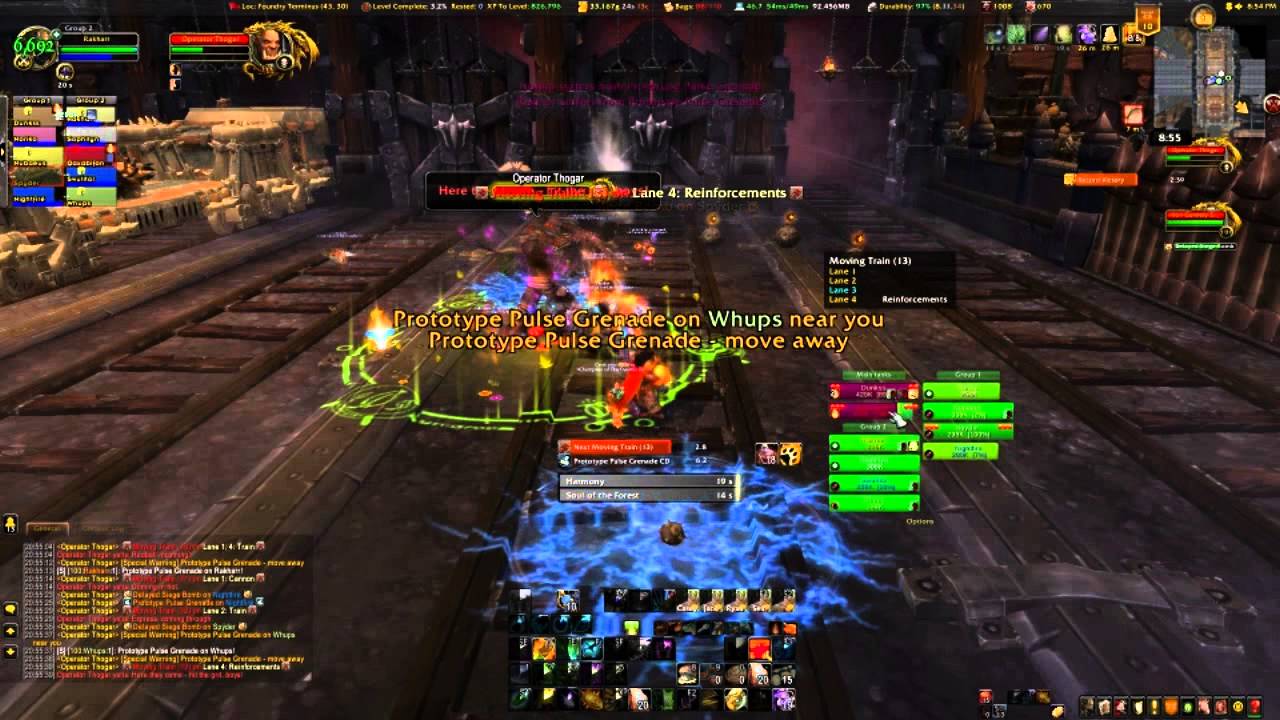 WoW Raid Boss Guide - Blackrock Foundry - Operator Thogar - YouTube