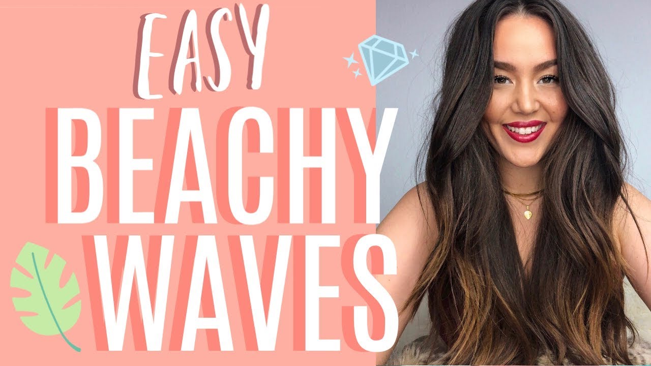 EASY BEACHY WAVES | HAIR TUTORIAL - YouTube