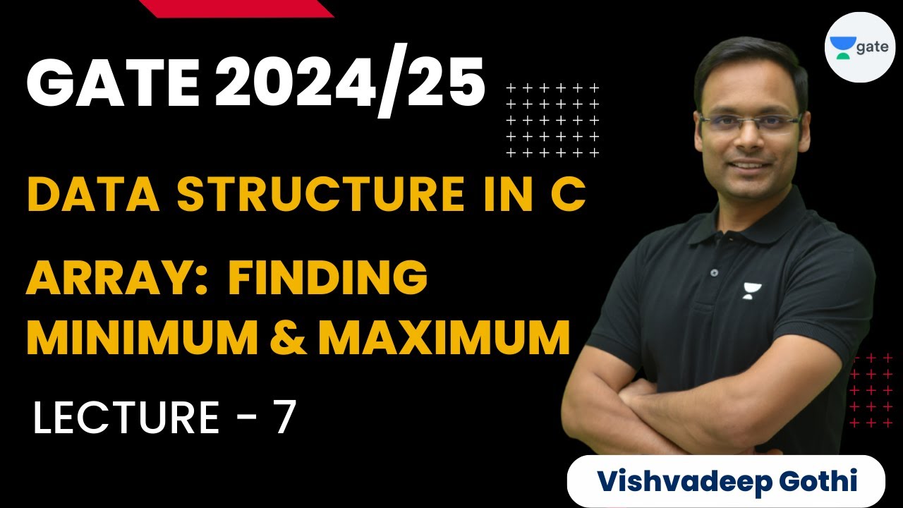 Array Finding Minimum And Maximum L7 Gate 202425 Data Structure In C Vishvadeep Gothi
