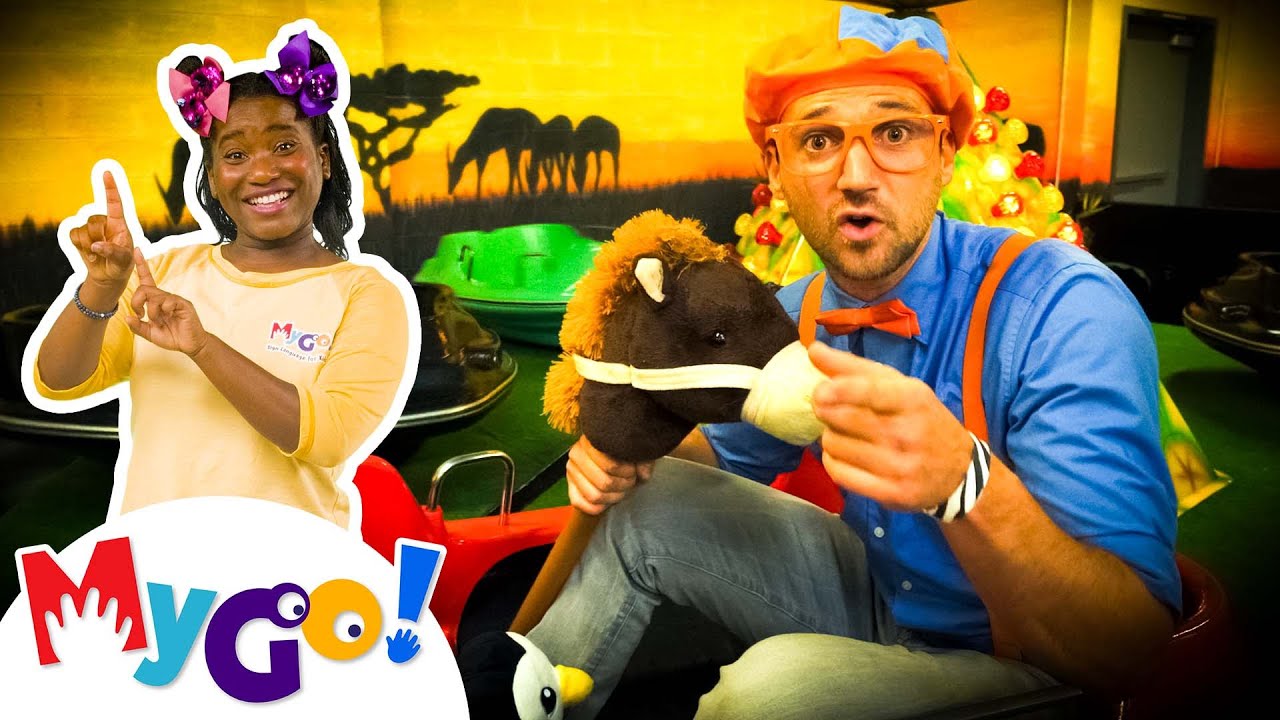 Blippi's Adventure Playground! | Blippi | MyGo! Sign Language for Kids ...