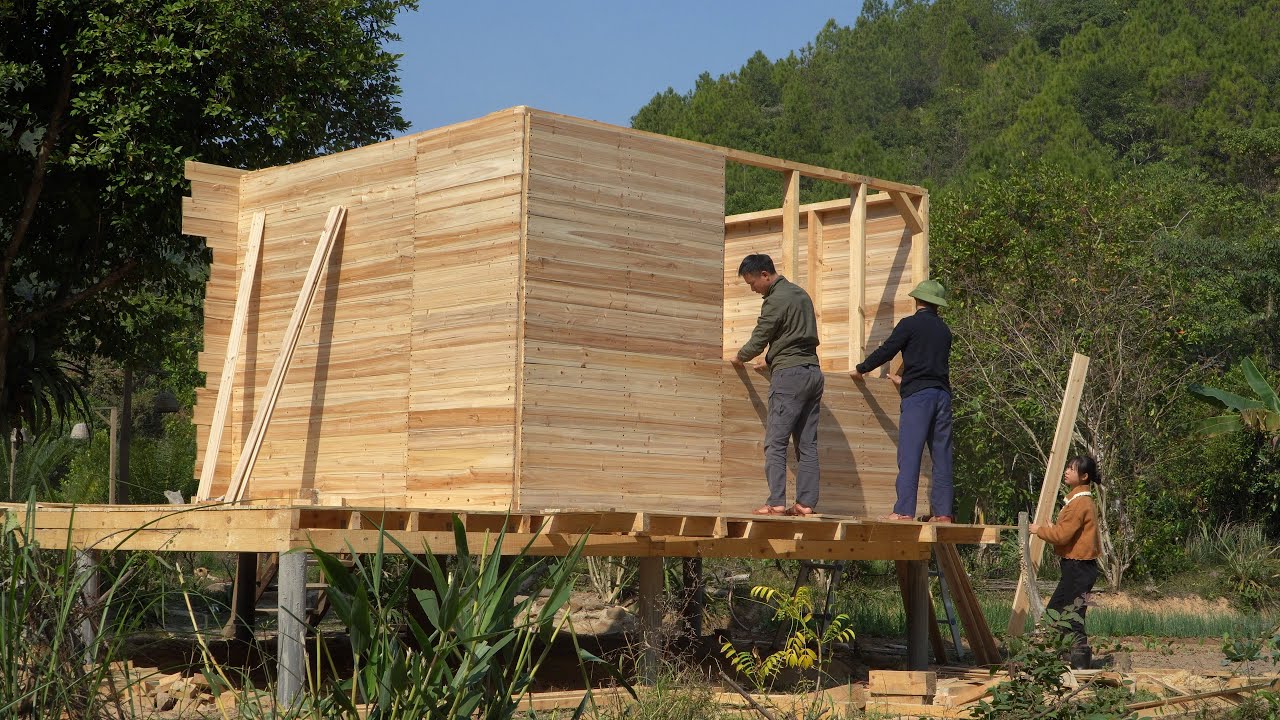 Build a beautiful new wooden house for my sister Son Thon - Part 1 ...