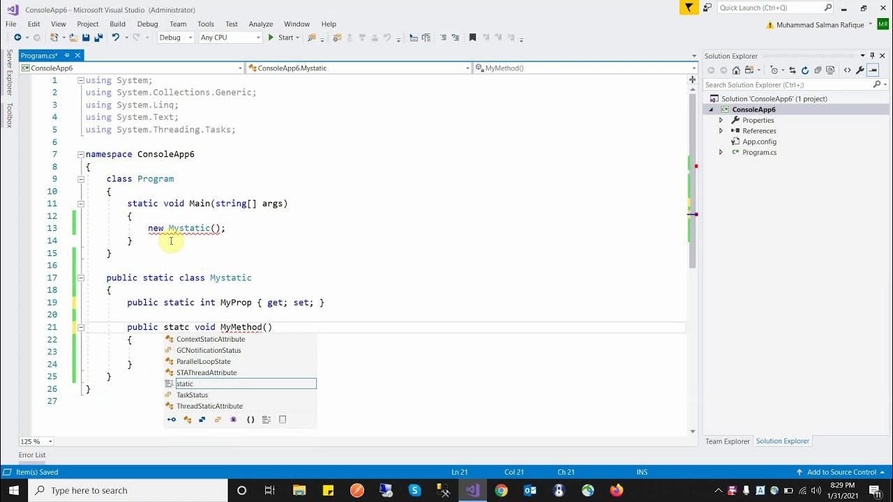 Difference Between Static Class and Singleton Class In C# With Example ...