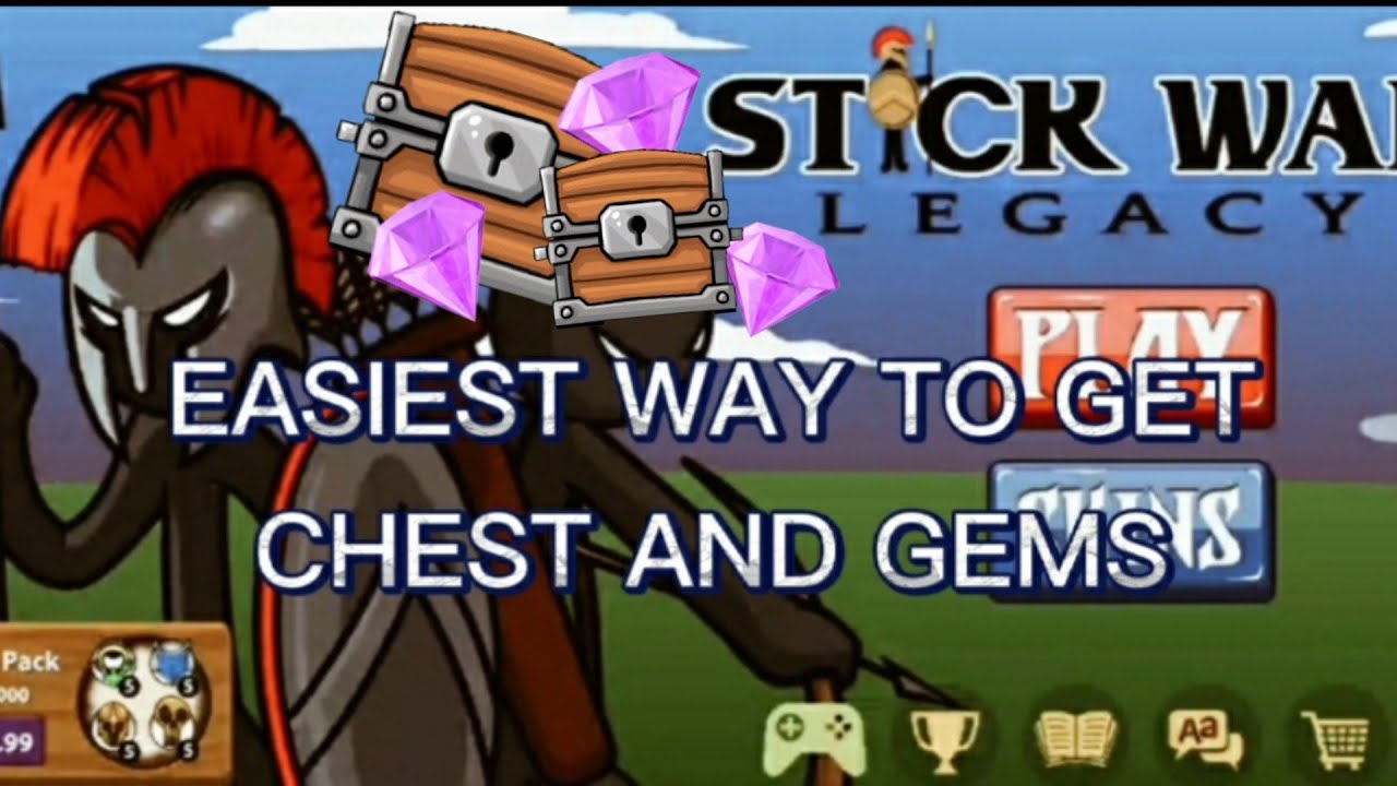 STICK WAR LEGACY: EASIEST WAY TO COLLECT GEMS AND CHEST - YouTube