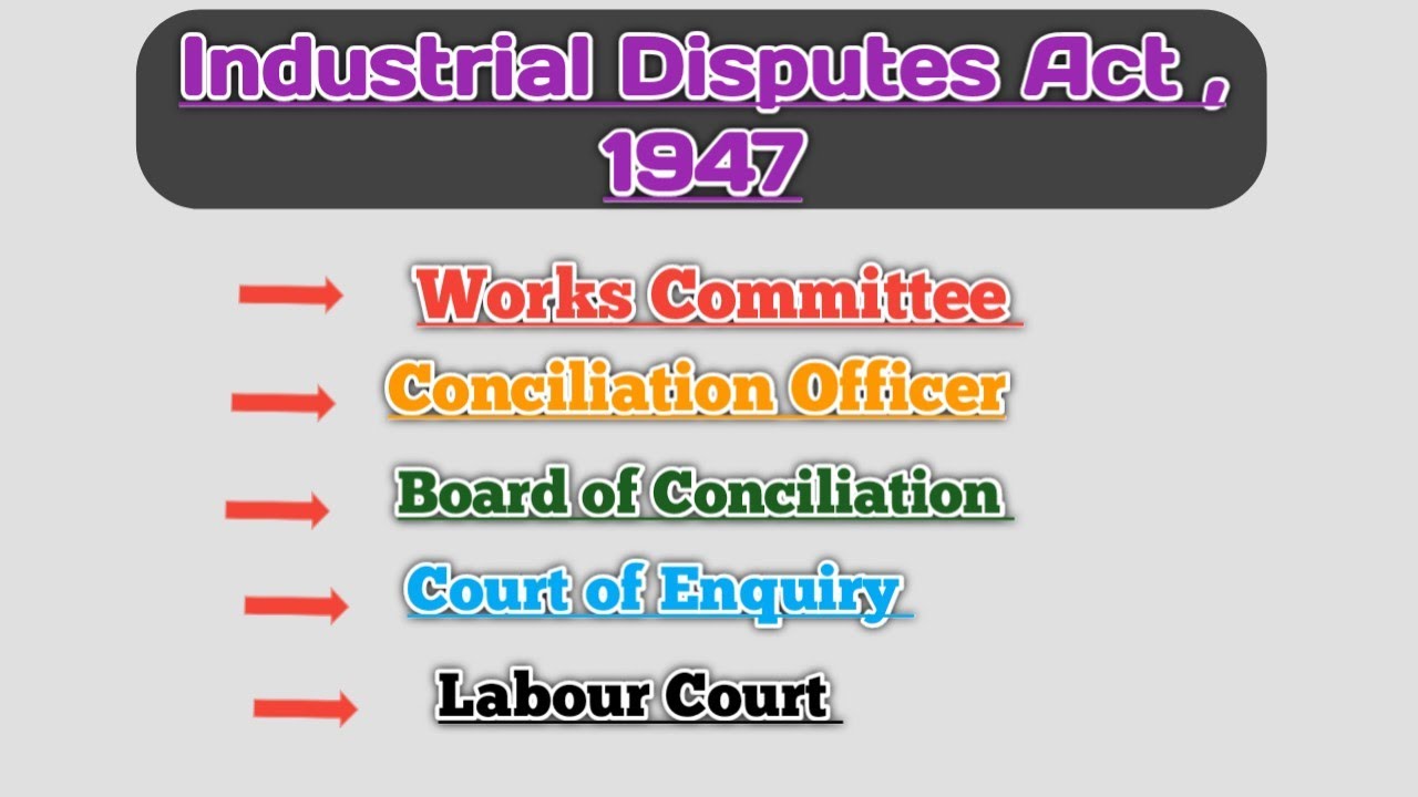 Authorities under the Industrial Disputes Act, 1947 #princedwivedi # ...