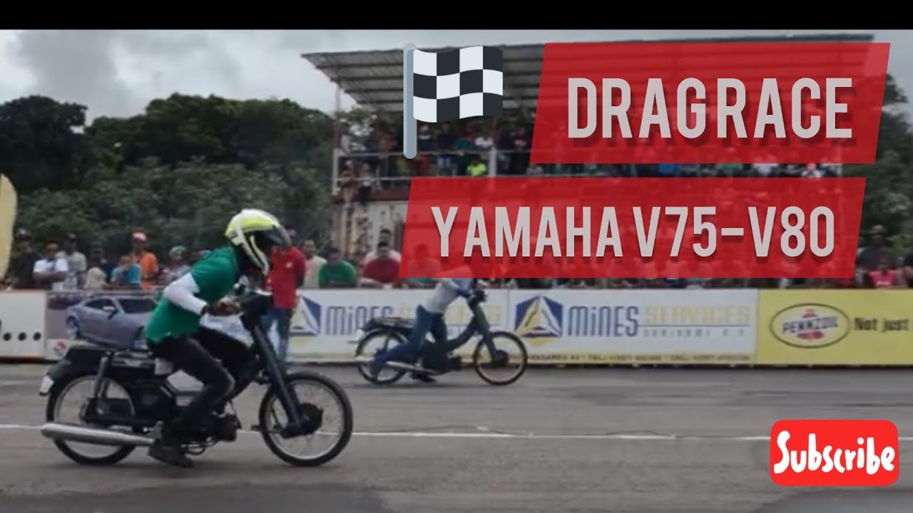 SERU!! DAFTAR 16 DRAG RACE YAMAHA V75 - V80 YANG TEREKAM KAMERA - YouTube