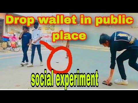 Dropping Wallet In Public Place | Social Experiment😅😊 - YouTube