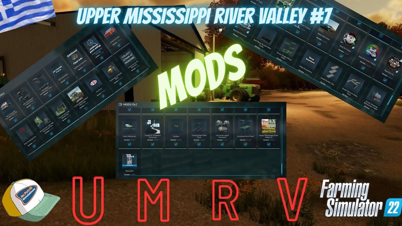 FARMING SIMULATOR 22-UPER MISSISSIPPI RIVER VALEY-FS22-UMRV-ΟΛΑ ΤΑ MODS ...