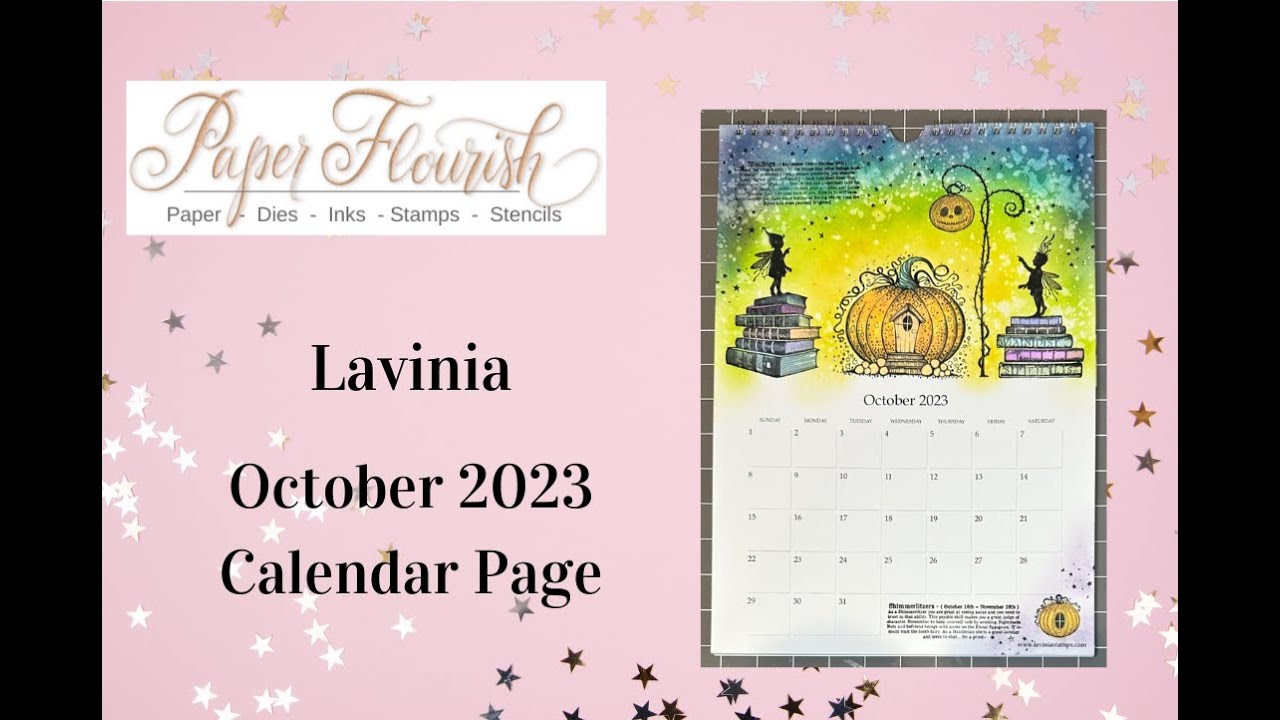 Lavinia 2023 Calendar October Page - YouTube