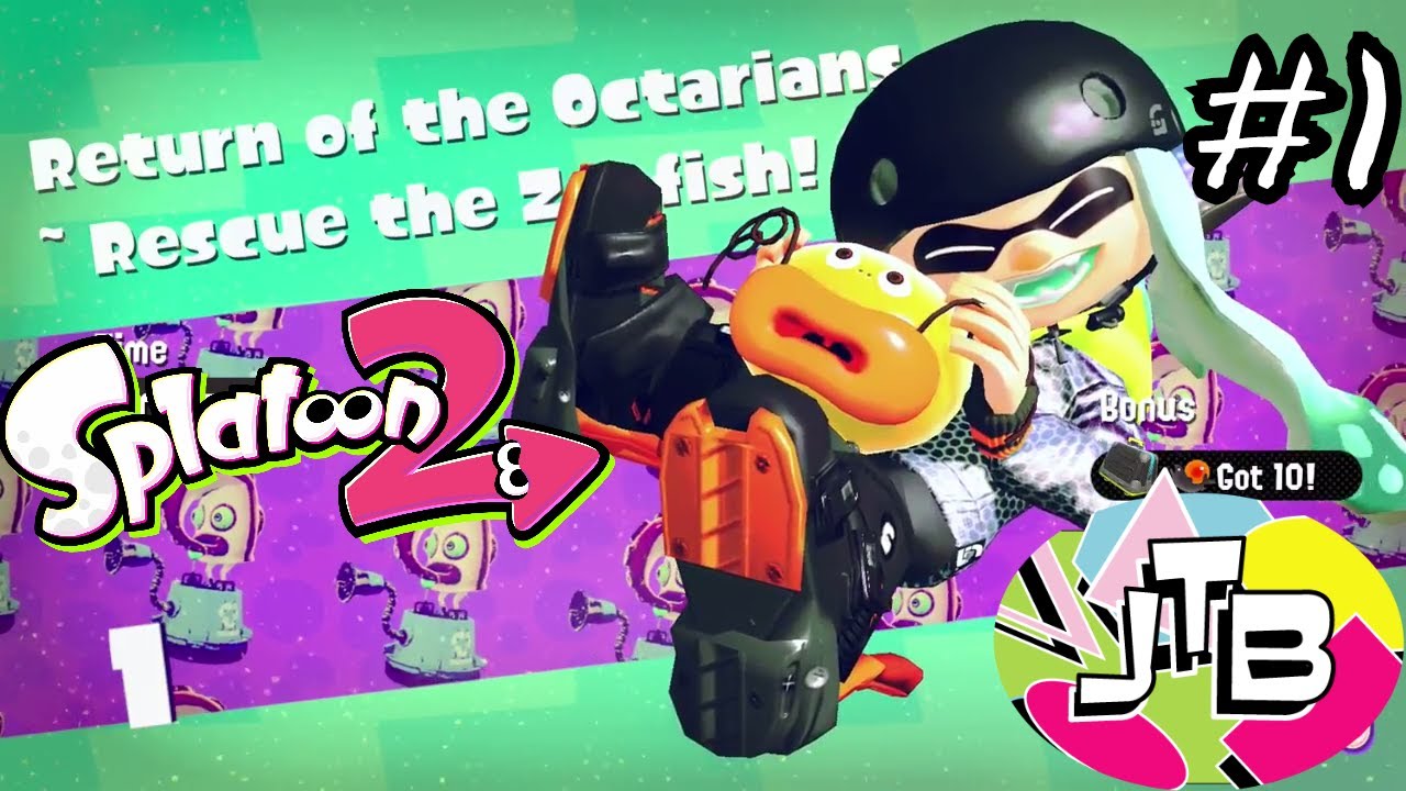 Splatoon 2 - Return of the Octarians - Rescue the Zapfish [#1] - YouTube