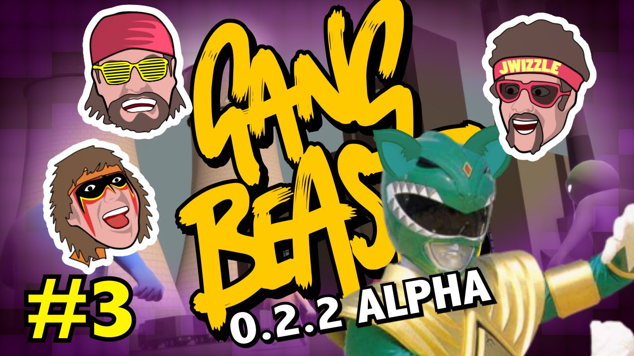Gang Beasts: GO GREEN RANGER - PART 3 - Button Masher Bros. - YouTube