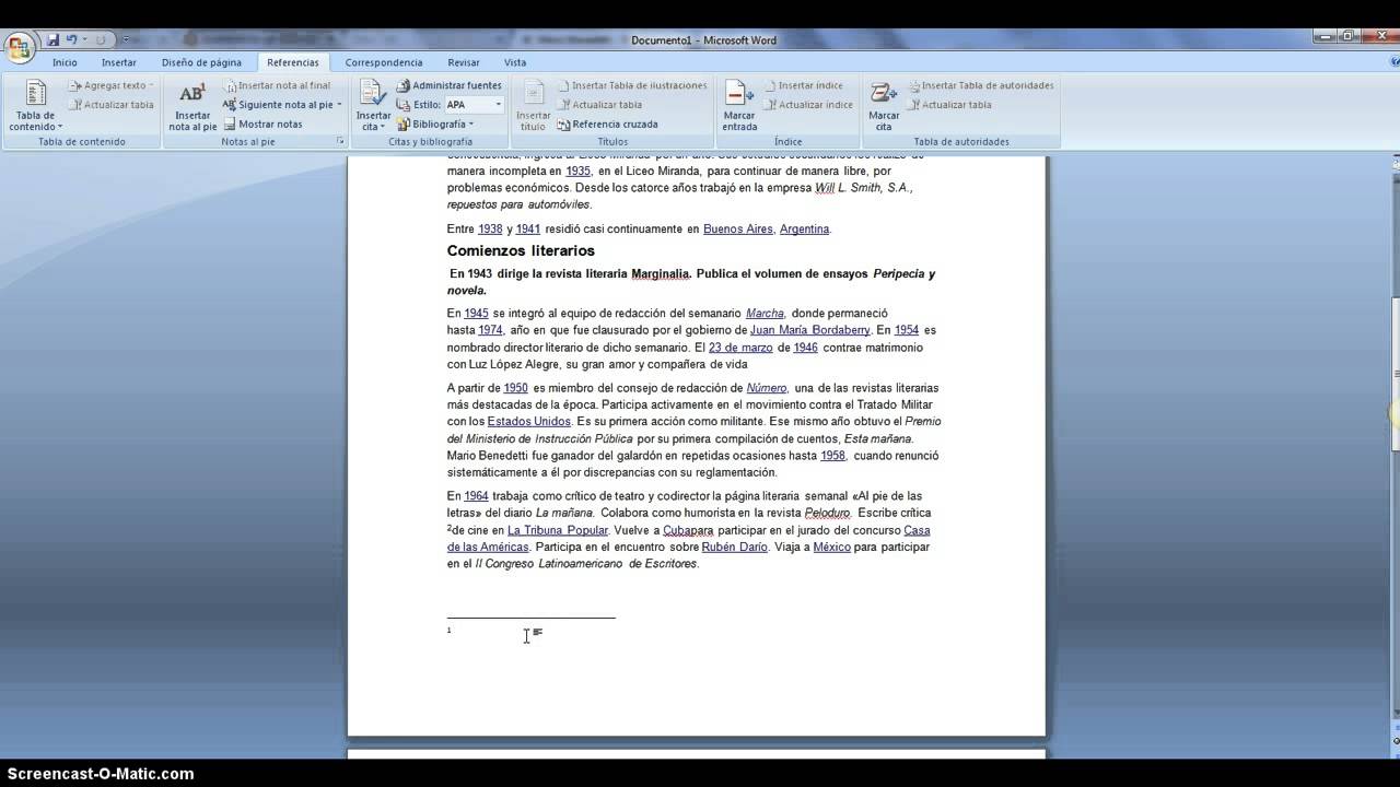 Notas al pie y notas al final - YouTube
