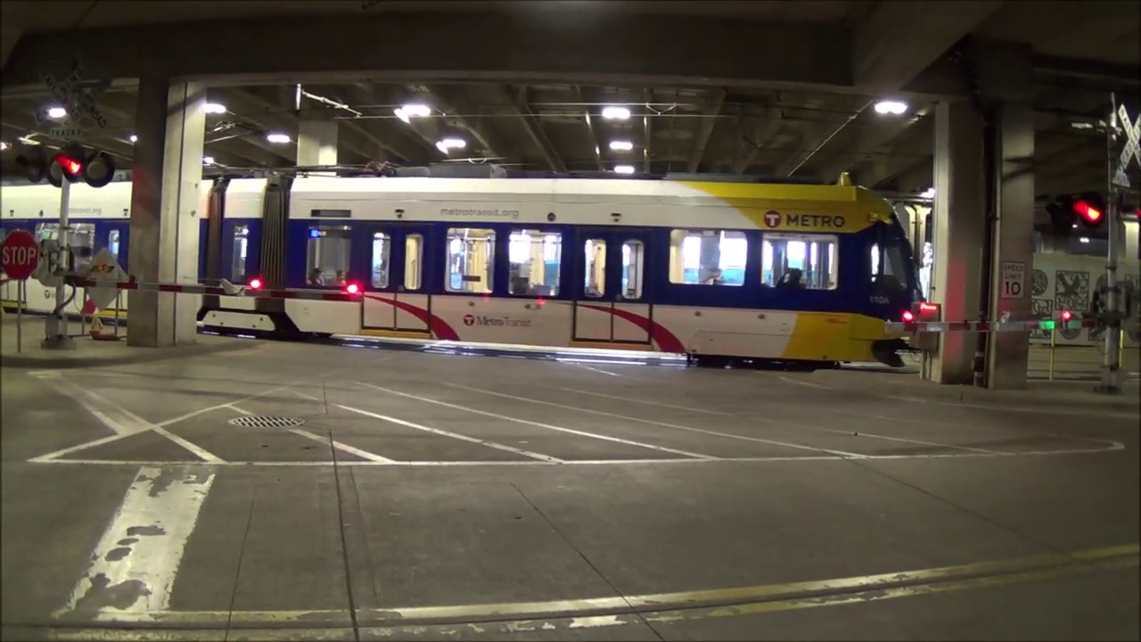 Hinged Gates at Mall of American Metro Station Light Rail Crossing ...